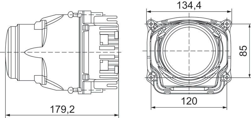 Hella 90mm Bi-LED High - Low Beam 2nd Gen (SAE) Module – NV Auto